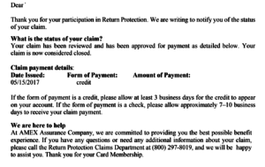 Amex Return Protection 退货保护介绍加实战一枚 - 美国信用卡指南