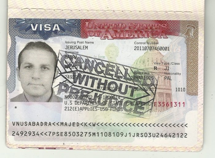 美国签证被取消 (CANCEL) 的三种情况 - 美国信用卡指南