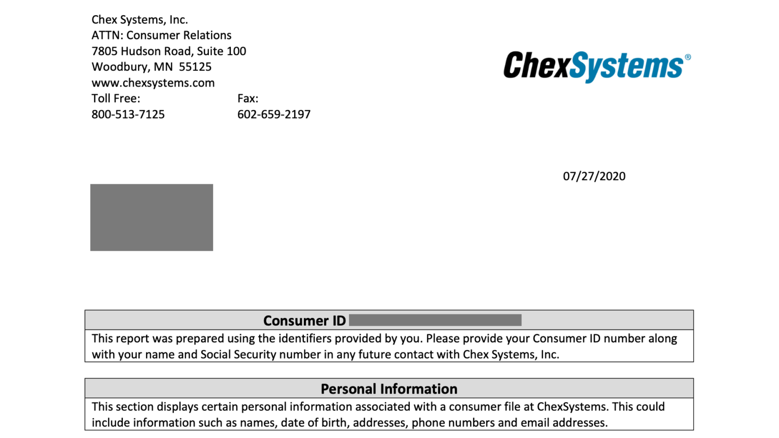 ChexSystems 简介: Checking/Savings Account 的信用局【2020.7 更新：可以网上索取报告了】 - 美国 ...