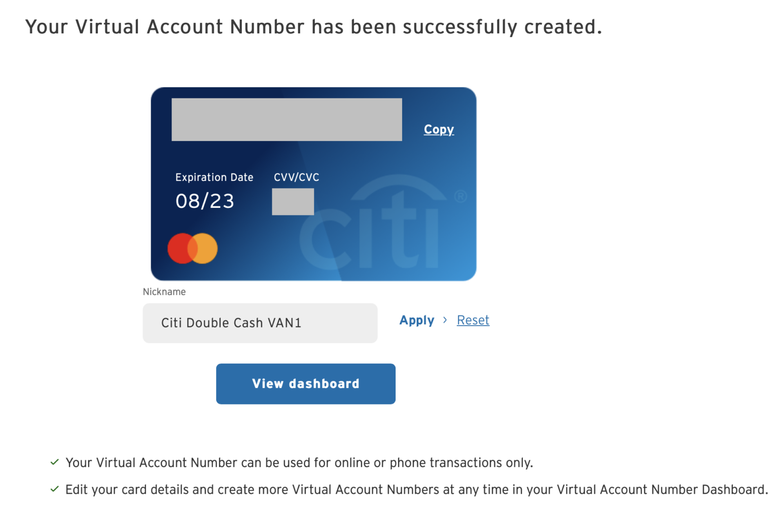 虚拟卡 (Virtual Account Number) 功能简介 - 美国信用卡指南