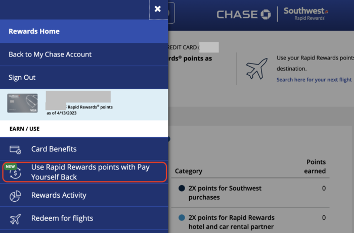 Chase Southwest 联名卡 Pay Yourself Back (PYB) 功能简介：抵消年费&吃饭类别 - 美国信用卡指南