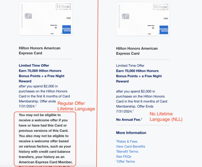 AmEx Hilton 系列信用卡可Churn链接 (No Lifetime Language (NLL))【2025.8 更新】 - 美国信用卡指南