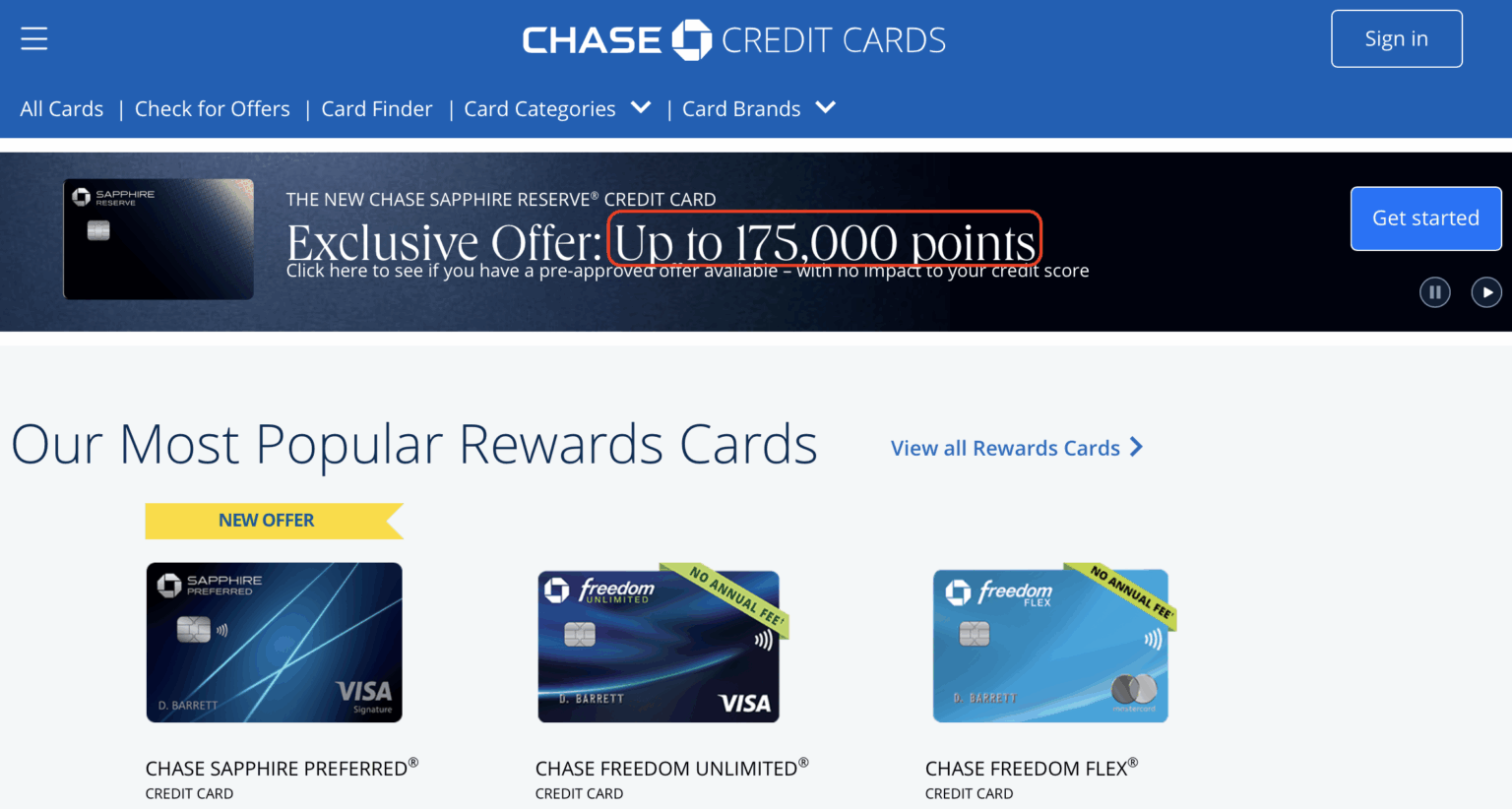 Chase 给CSR信用卡的Pre-Approved Offer出现了 "Up To XXX" 的字样 - 美国信用卡指南